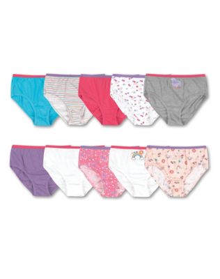 Hanes Girls Cotton Briefs 10 Pack Hanes